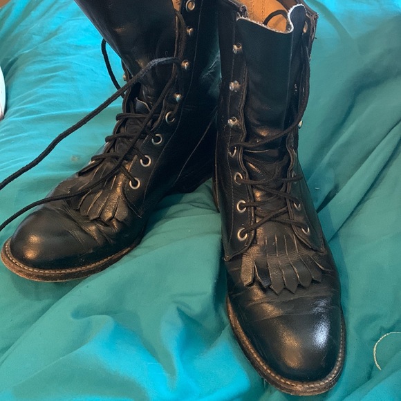 Justin Boots | Shoes | Amazing Black Justin Leather Boot Wear Is On ...